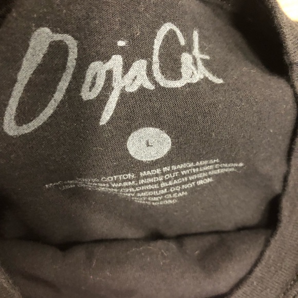 Tops | Doja Cat Tour Merch Black Short Sleeve Tshirt Top | Poshmark